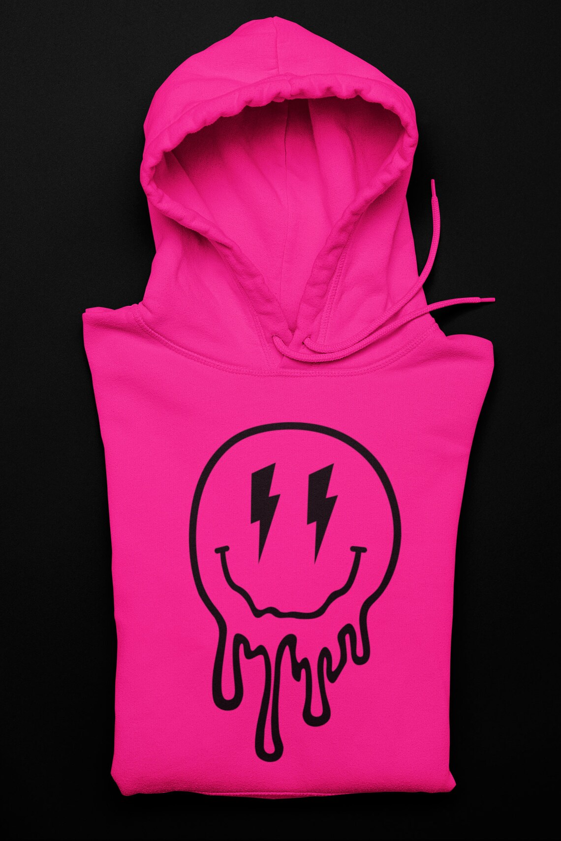 Drippy Smiley Face Hoodie - Etsy