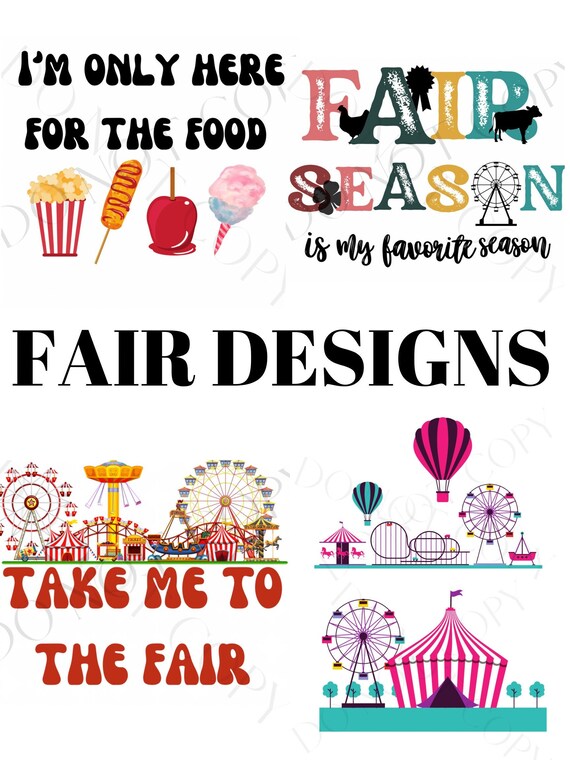 Fair Designs Fair Sublimation Designs Fair PNG Fair Food - Etsy