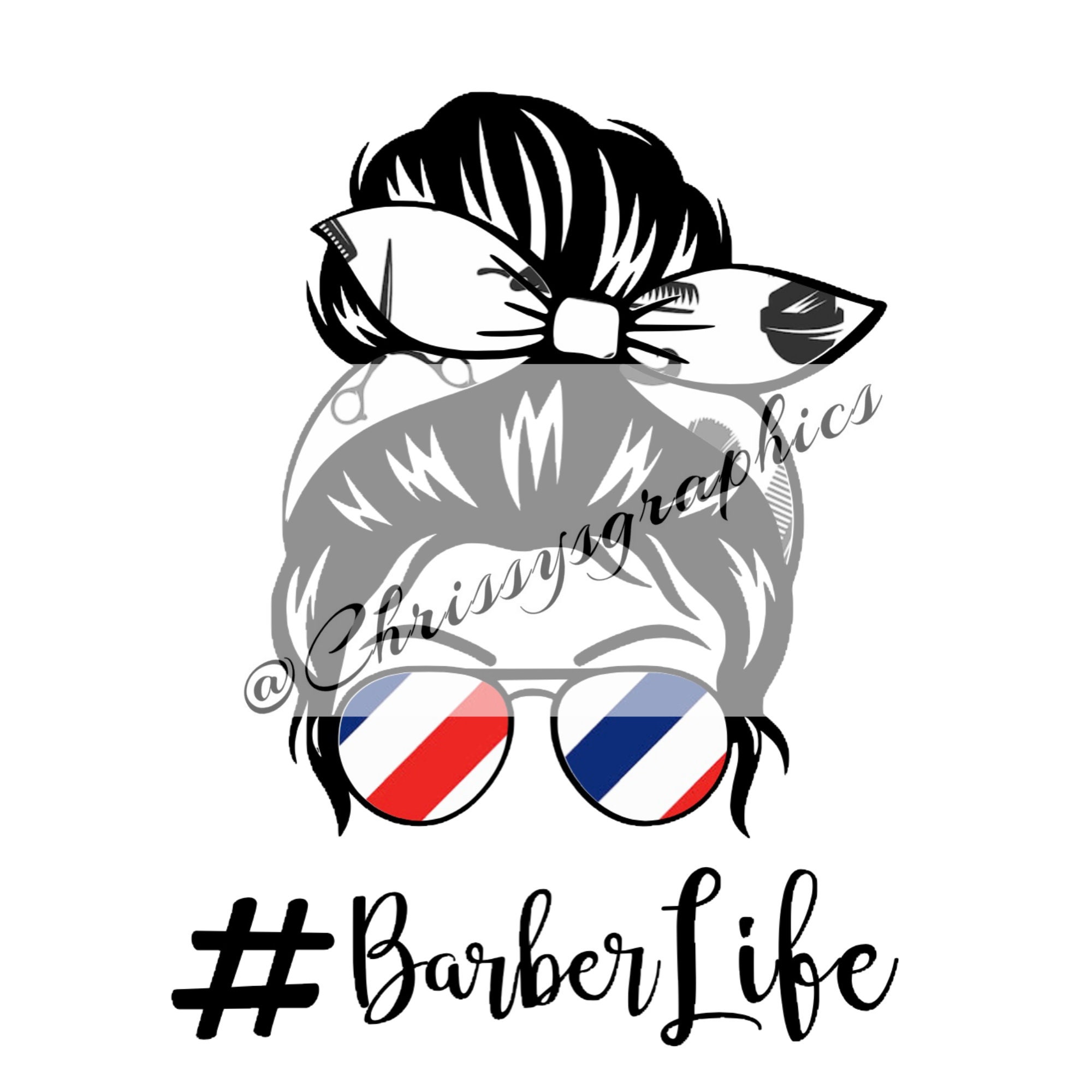 Barber Life Sublimation Download -PNG Transparent - Etsy