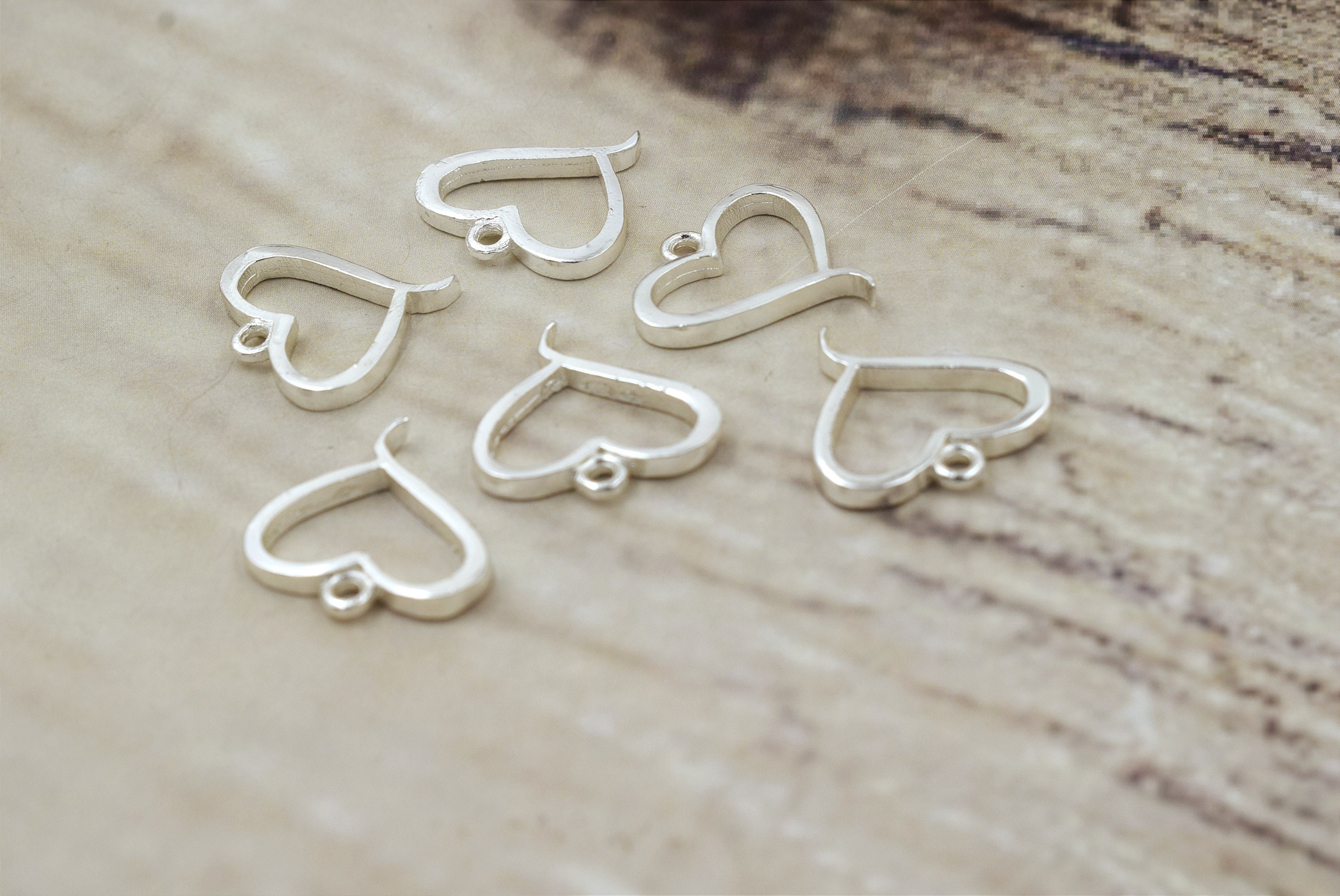 22x23mm Heart Bezel for Jewelry Making Bezel for Resin Craft Bezel ...