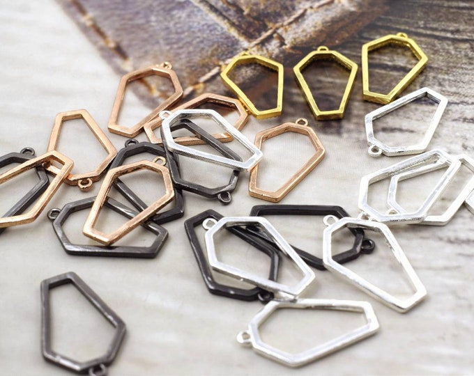 Coffin Bezel Blanks for Pendant Hollow Frames for DIY Resin Craft ...