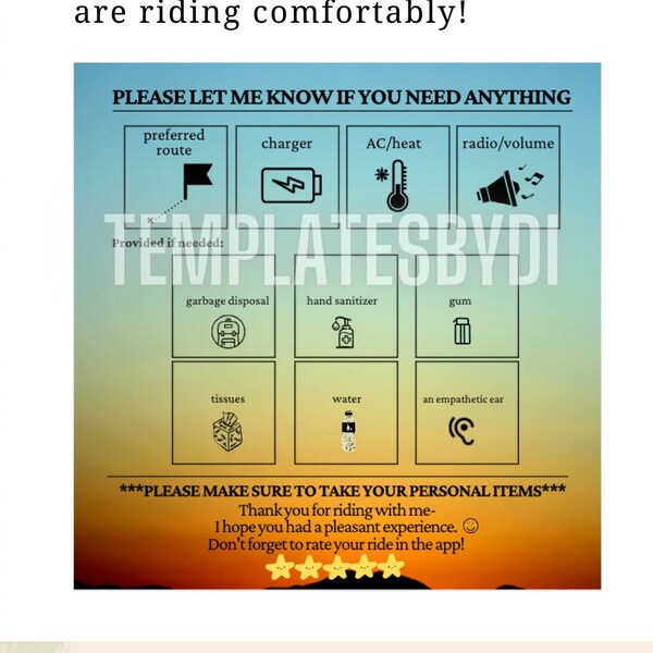 Uber Driver Sign - Etsy