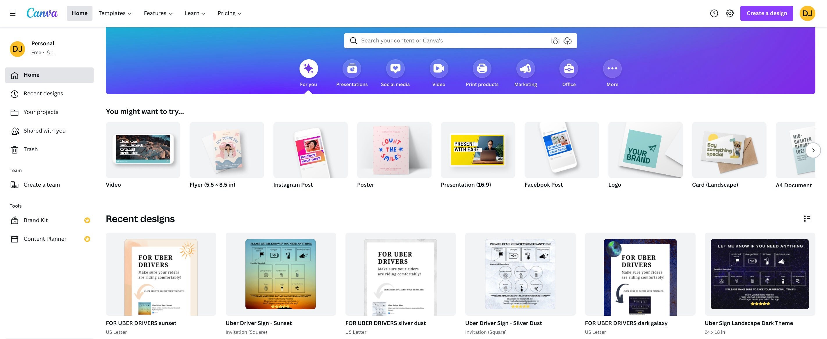 Uber Driver Sign for Riders Silver Clouds - Etsy