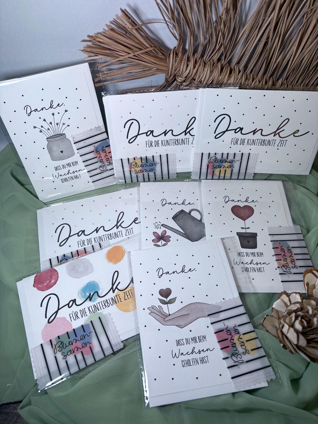 Card for Educator / Card for Educator / Greeting Card With Flower Seeds ...