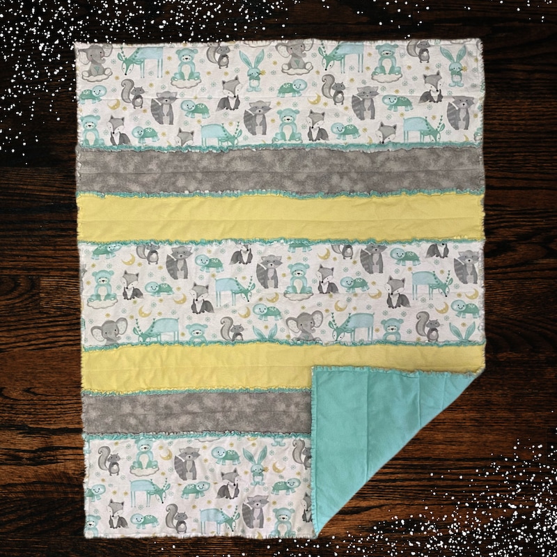 Animal Rag Quilt - Etsy