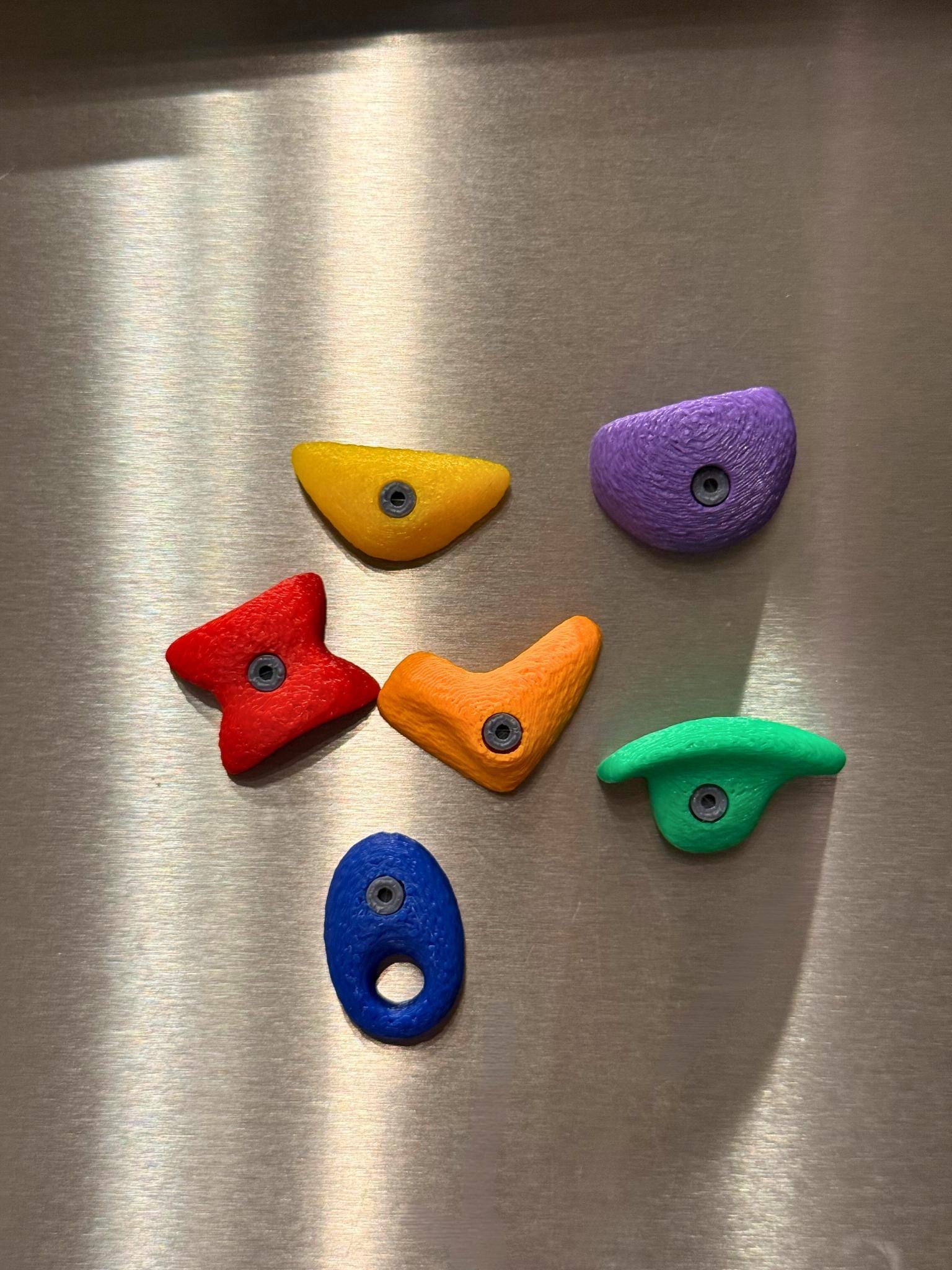 Mini Rock Climbing Wall Magnets – 3D Printed Climbing Holds for Fridge ...