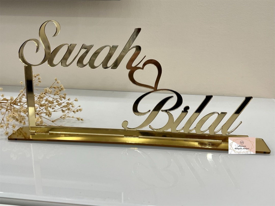 Table Decoration, Name Display, Decoration - Etsy