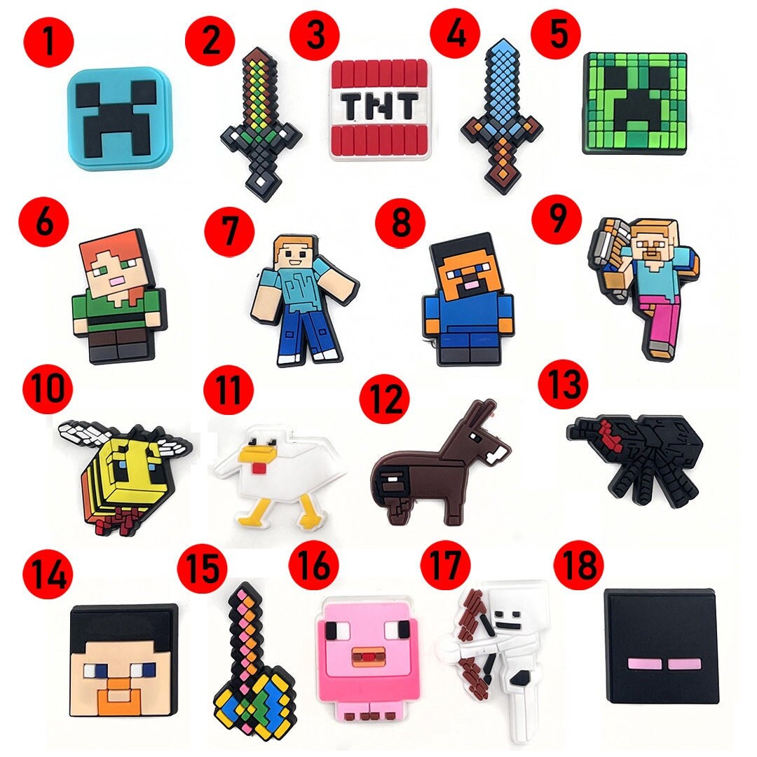 MINECRAFT Croc Charms Cute Shoe Charms DIY Croc Charms Croc - Etsy