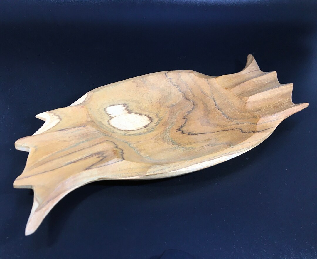 Teak Wood Natural-finish Ornamental Tornado Storm Cyclone-style Bowl - Etsy