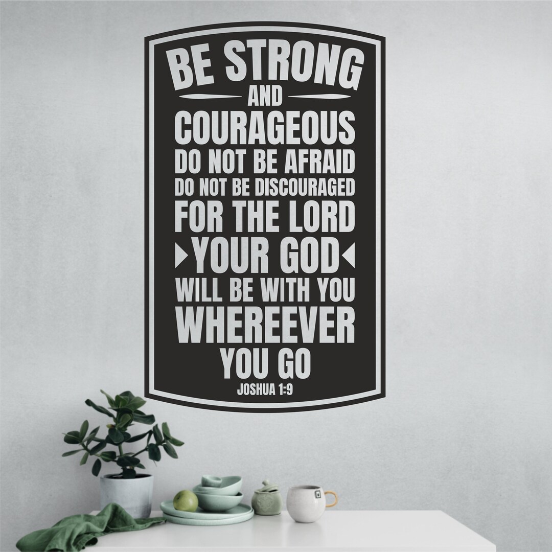 Be Strong Christian Wall Décor Jésus Wall Art Christian - Etsy France