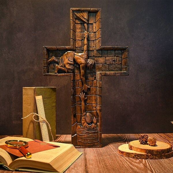 Wooden Wall Cross - Etsy