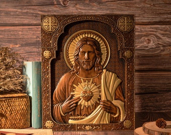 Wood Catholic Art - Etsy