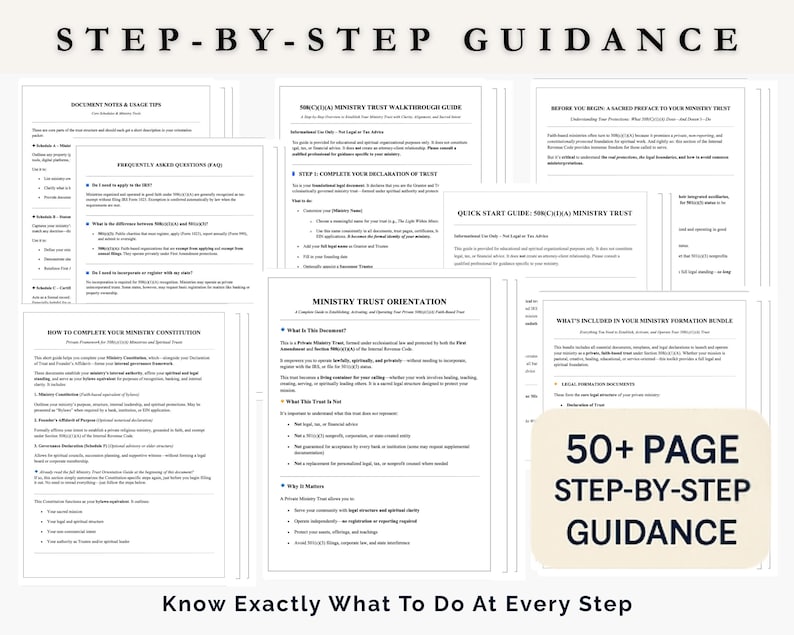 508c1a Ministry Trust Template | Editable Nonprofit Ministry, Church ...