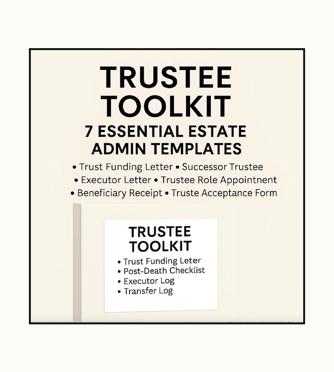 Estate Administration Toolkit: RLT Trustee Checklist, Transfer Log ...
