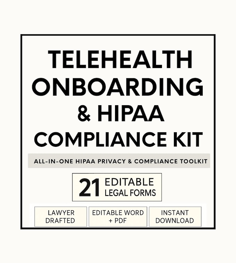 Telehealth Consent Form Bundle | Editable Telemedicine Informed Consent ...