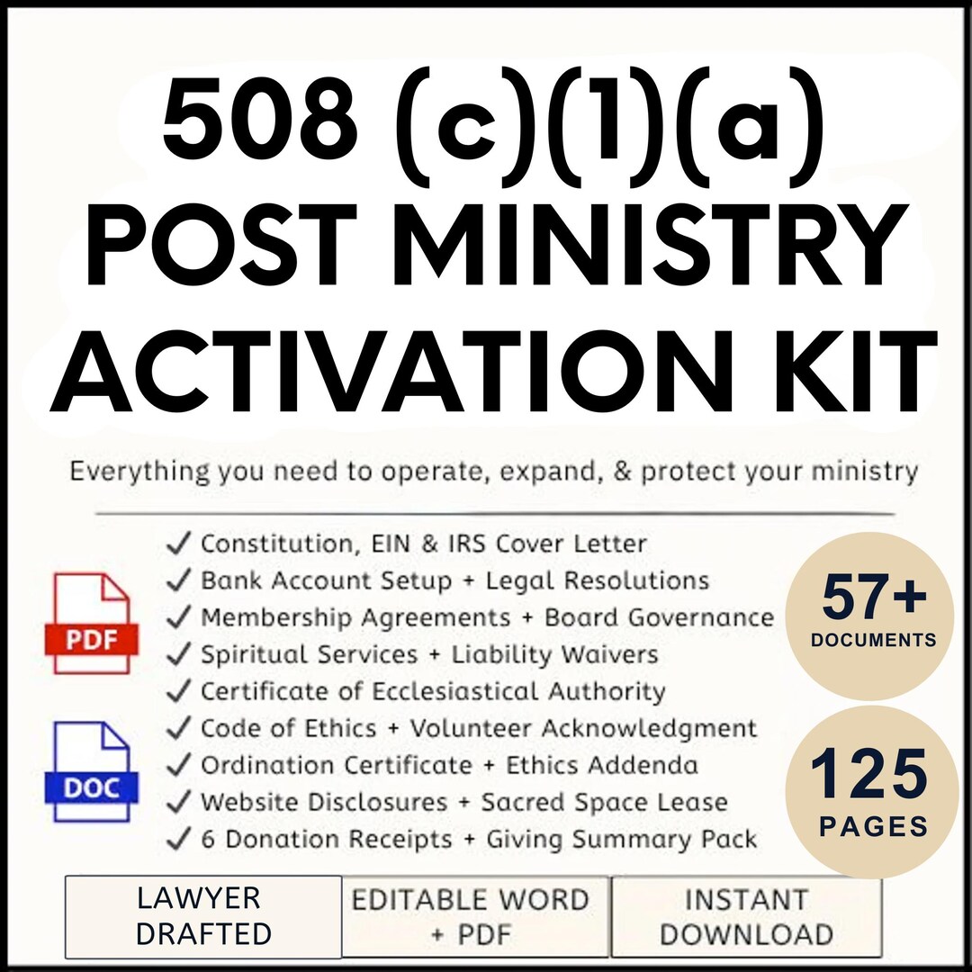 508c1a Ministry Activation Kit | Editable Church Templates for ...