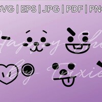 Bt21 Svg, Bt21 Chimmy Svg, Bt21 Svg, Bts Digital Download, Compatible ...