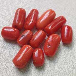 Gorgeous Red Coral Cabs, 100% Natural Italian Coral Gemstone, Red Coral ...