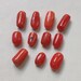 Gorgeous Red Coral Cabs, 100% Natural Italian Coral Gemstone, Red Coral ...