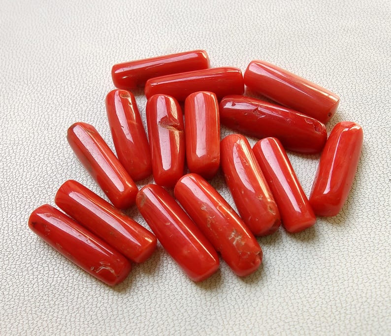Natural Italy Red Coral Cabochon, 100% Natural Italian Red Coral ...