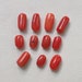 Gorgeous Red Coral Cabs, 100% Natural Italian Coral Gemstone, Red Coral ...