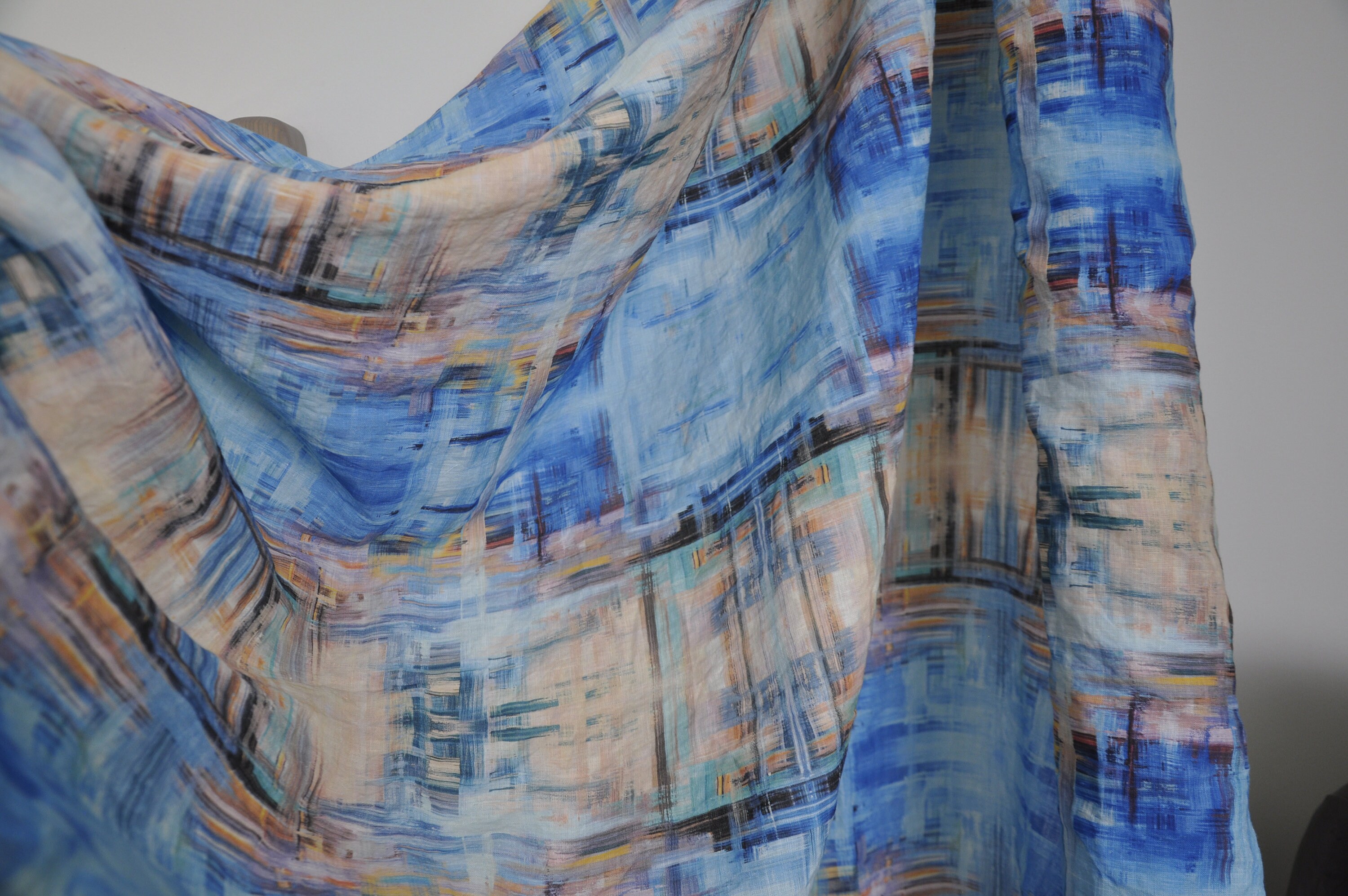 Artwork Made on Printed Linen. Lightweight Linen for Use in - Etsy