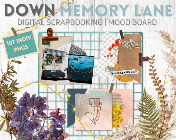 Digital Scrapbooking Sticker Pack Vol. 1 Goodnotes Mood - Etsy