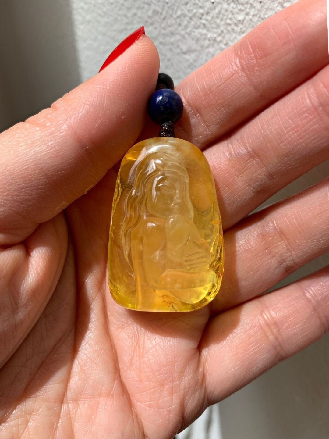 Amber Carving Art, Baltic Amber Pendant, Genuine Natural Amber, Perfect ...