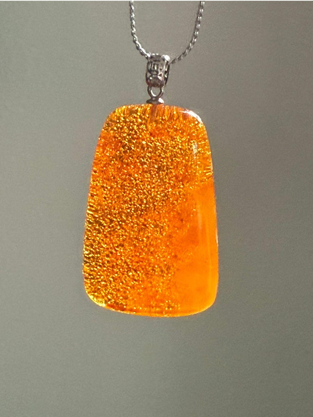 Red Baltic Amber Pendant | Trapezium Shape | 7g | 45mm Drop | Autumn ...