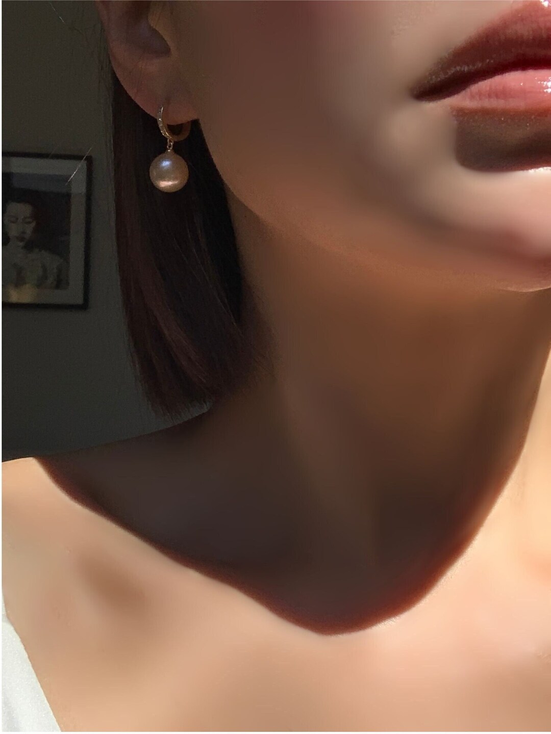 Genuine Ultra Lustre Metallic Edison Pearls. Champagne Gold Color ...