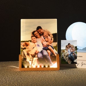 Custom Photo Led Lamp, Wedding Gift Photo LED Light, Photo Night Light ...
