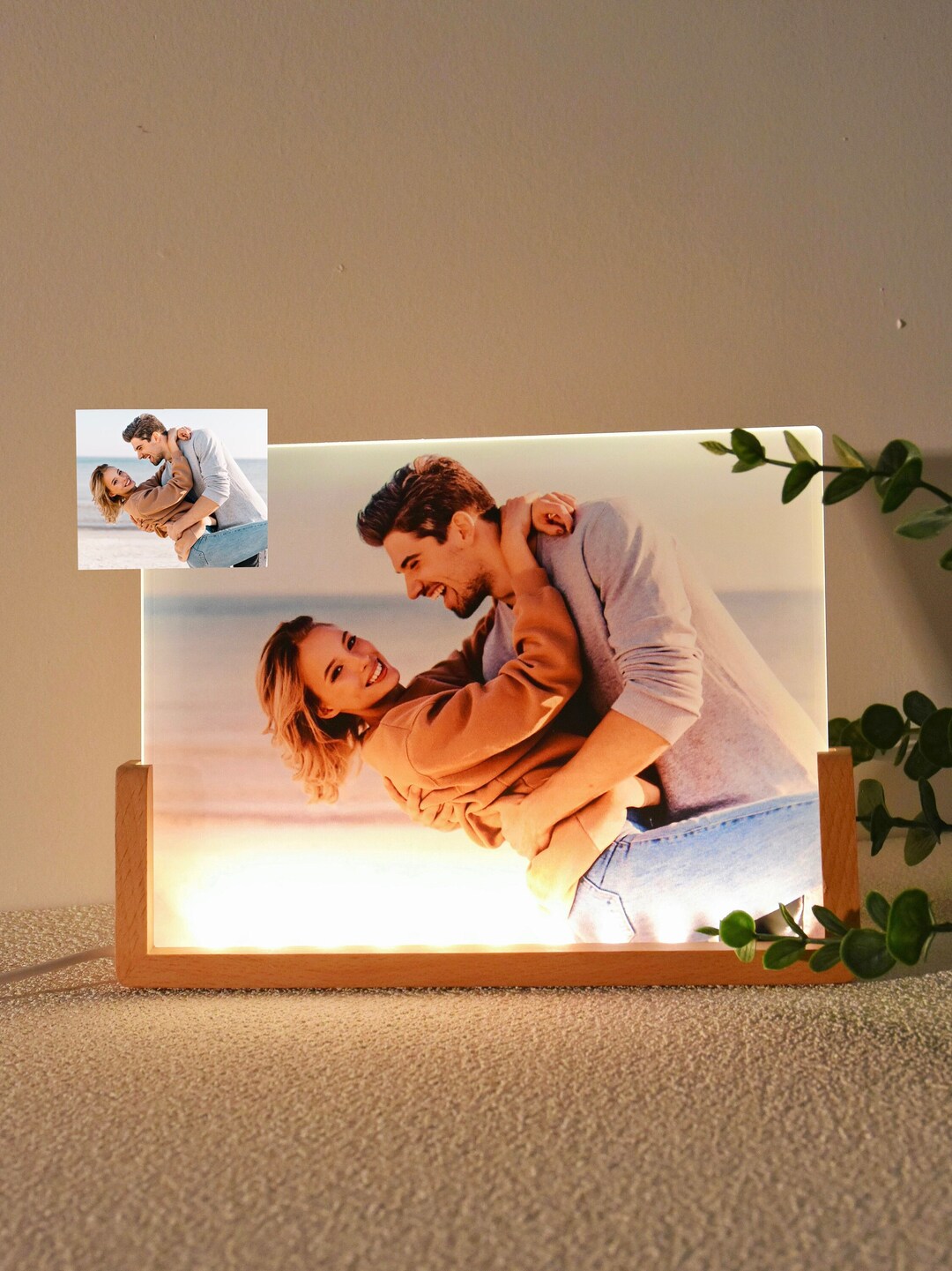 Custom Photo Led Lamp, Wedding Gift Photo LED Light, Photo Night Light ...