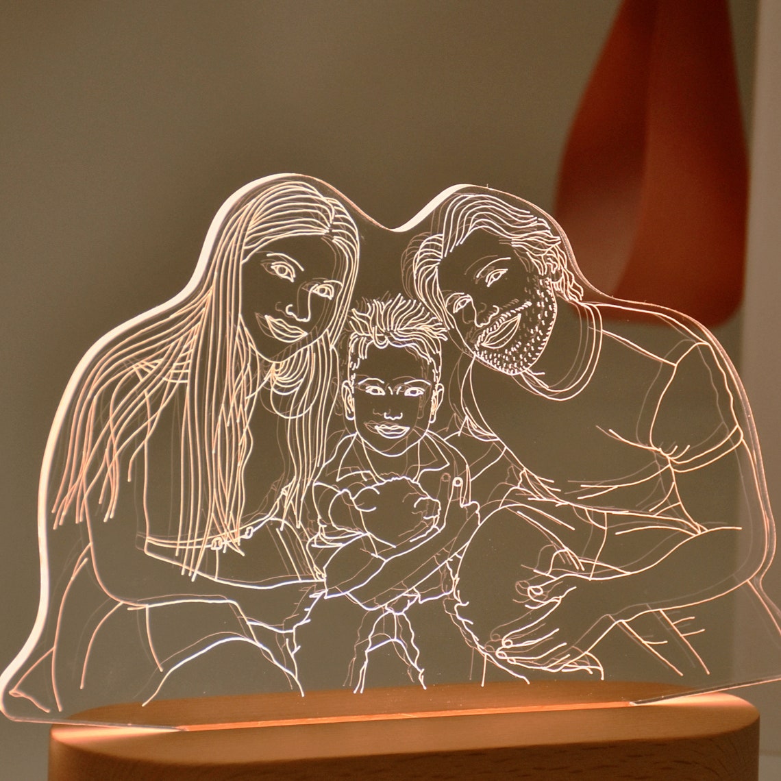 Custom Photo Lampcustom 3D Lamp Giftpersonalized Lamp Night - Etsy
