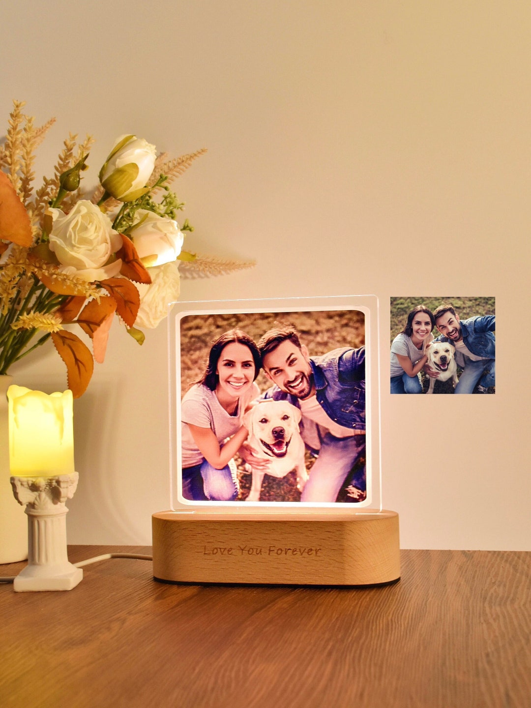 Custom 3D LED Photo Lamp, Personalized Picture Light,photo Led Lamp ...