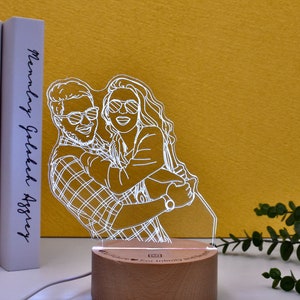 3D Picture Lamp, Custom Photo Night Light, 3D Night Light Gift for Wife ...