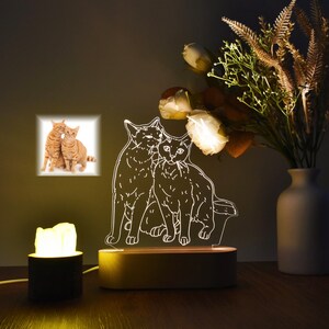 Custom Photo 3d Lamp Led Light Engraving Photo Night Light - Etsy