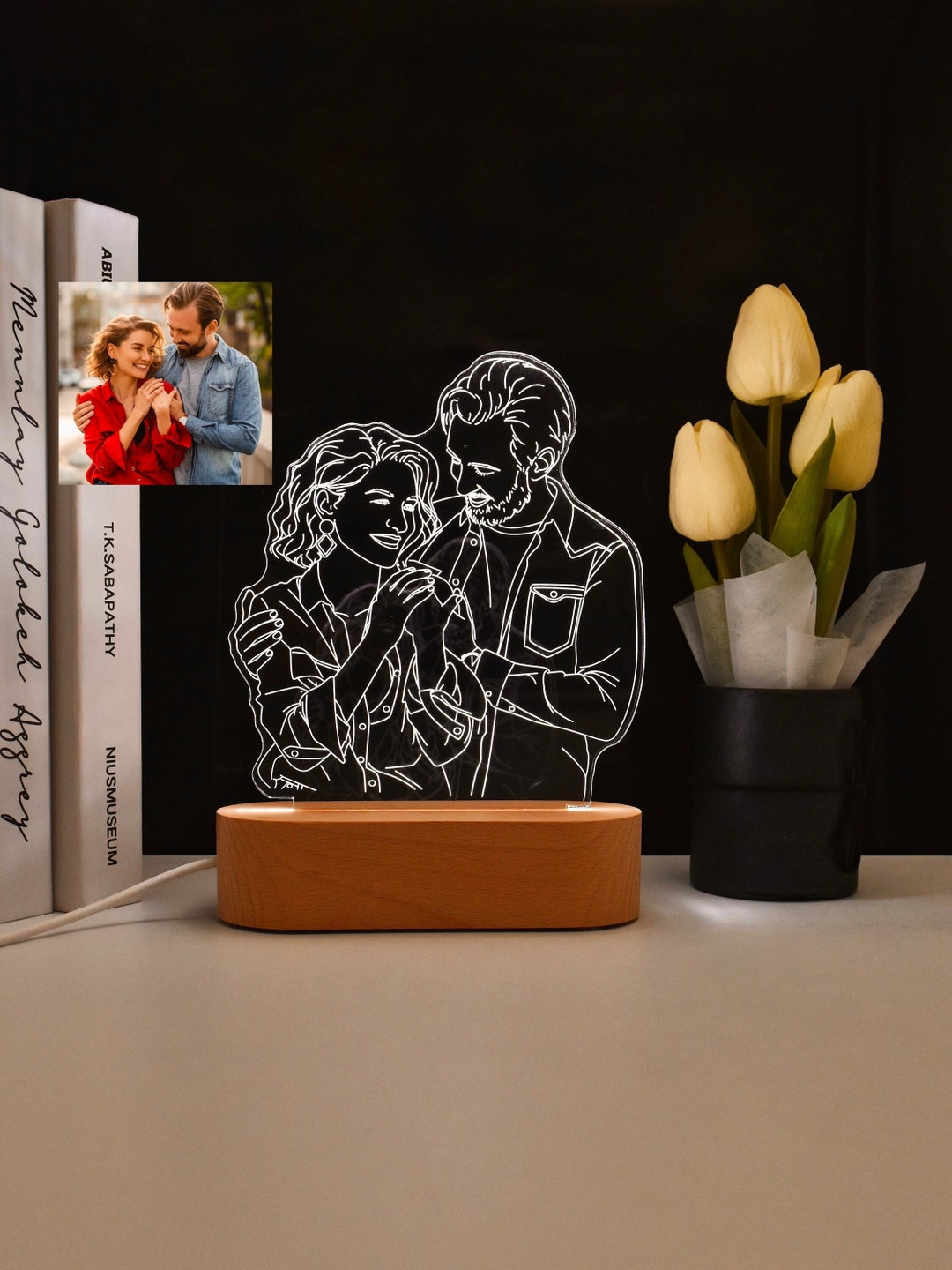 Personalized Photo Lamp, Custom 3D Light Gift, Custom 3D Lamp, Mother's ...