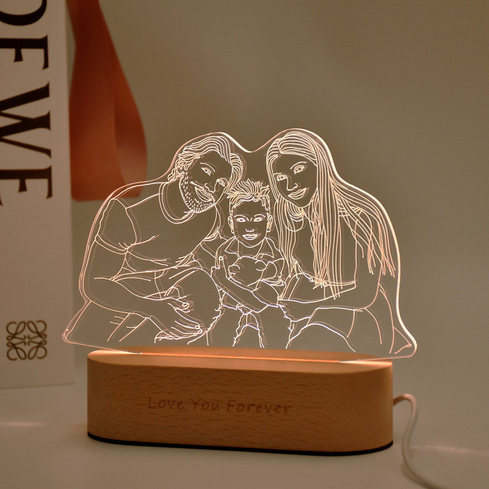 Custom Photo Lampcustom 3D Lamp Giftpersonalized Lamp Night - Etsy