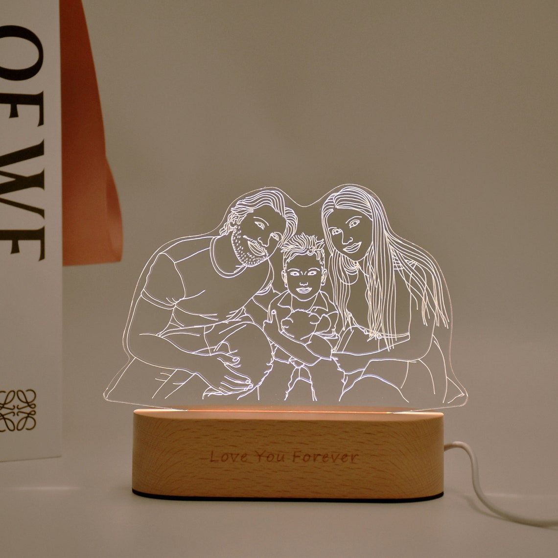Custom Photo Lampcustom 3D Lamp Giftpersonalized Lamp Night - Etsy