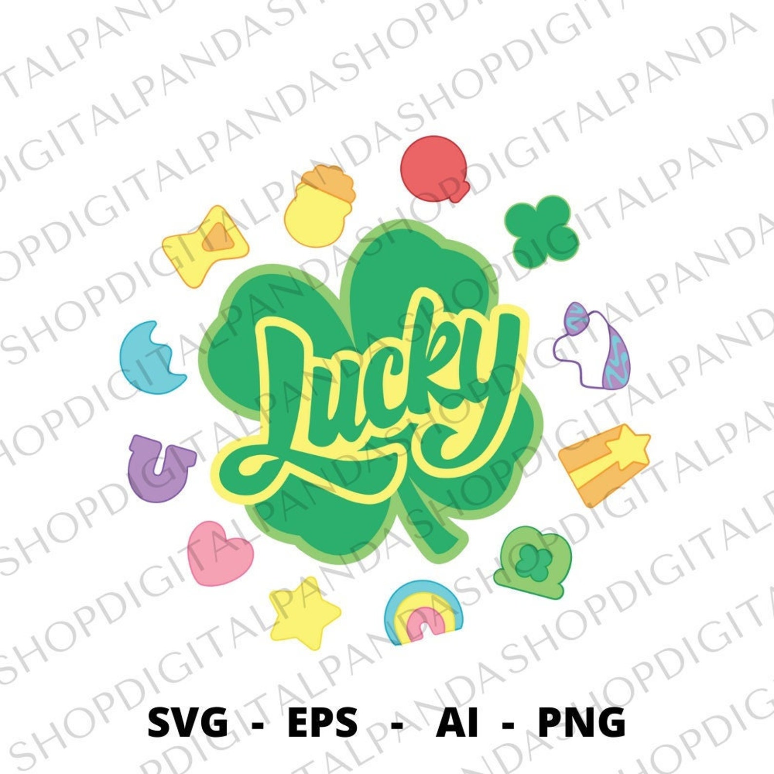Lucky Svg, Lucky Charms Svg, Charms Svg, Clover Svg, Cereal Svg ...