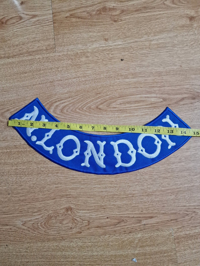 Outcasts MC N.london 35cm Iron on Jacket Embroidered Patch Machine ...