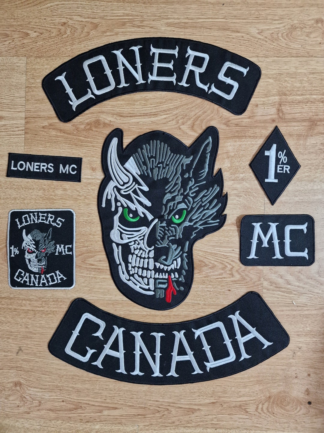Loners MC Canda Vintage Embroidery Patches Iron On - Etsy
