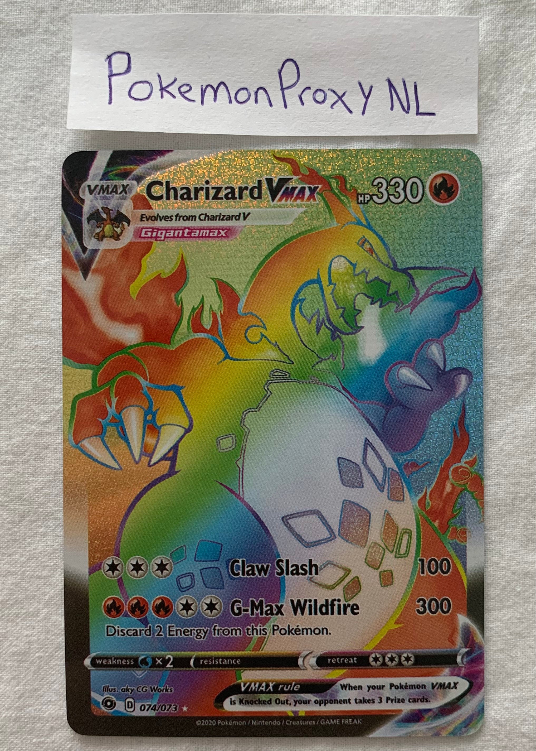 Charizard VMAX rainbow / Champions Path / 074/073 / 2020 / - Etsy