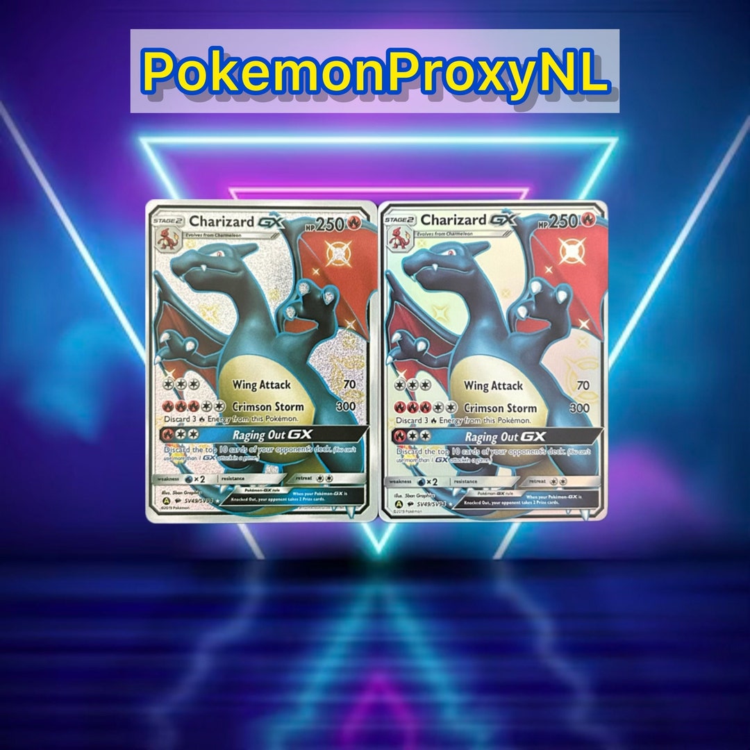 Charizard GX / Burning Shadows / SV49/SV94 / 2019 / PROXY TCG Card(s ...