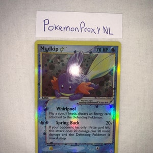 Mudkip gold Star / Team Rocket Returns / 107/109 / 2004 / PROXY Pokémon ...
