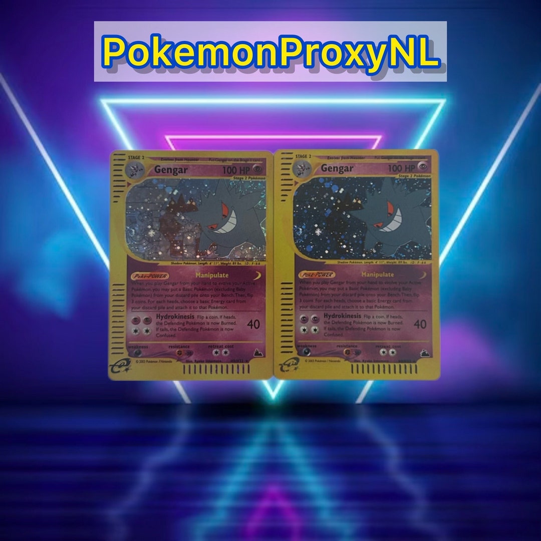 Gengar / Skyridge / H9/H32 / 2003 / PROXY Pokémon Cards - Etsy