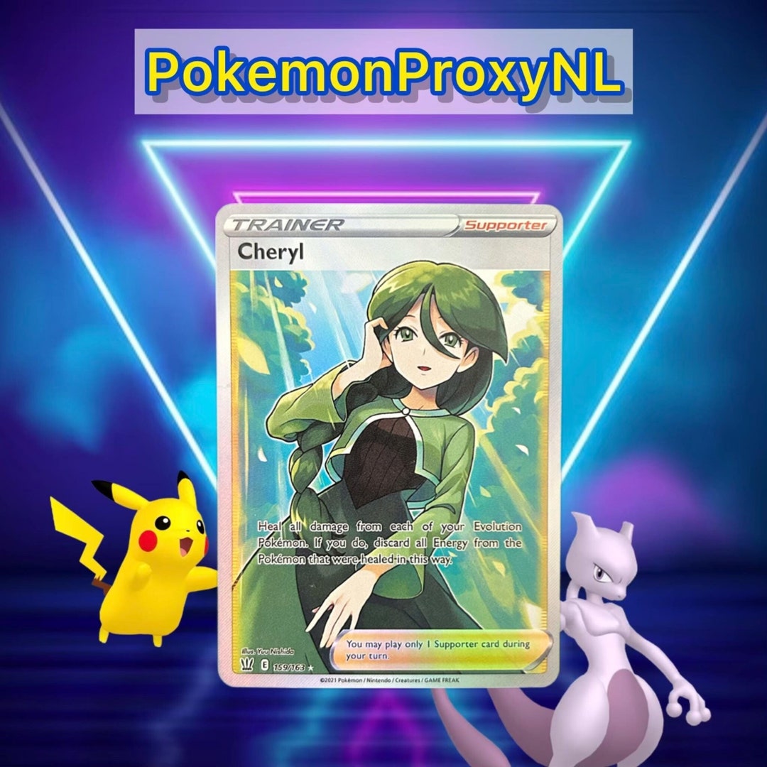 Cheryl TRAINER / Battle Styles / 159/163 / 2021 / PROXY Pokémon Card - Etsy
