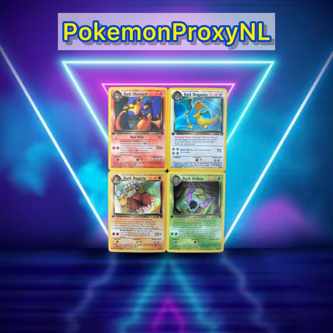 Team Rocket Set 6/21 / Dark Charizard 21/82, Dragonite 22/82, Dugtrio ...