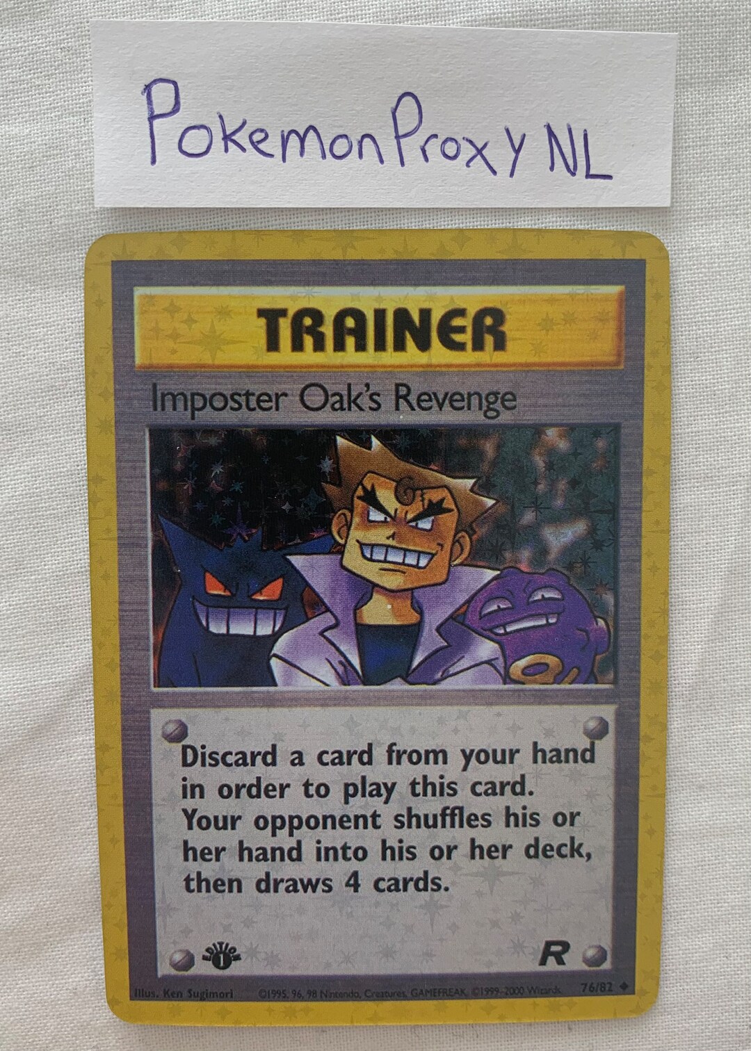 Imposter Oaks Revenge TRAINER R 1st / Team Rocket Set / 76/82 / 1999 ...