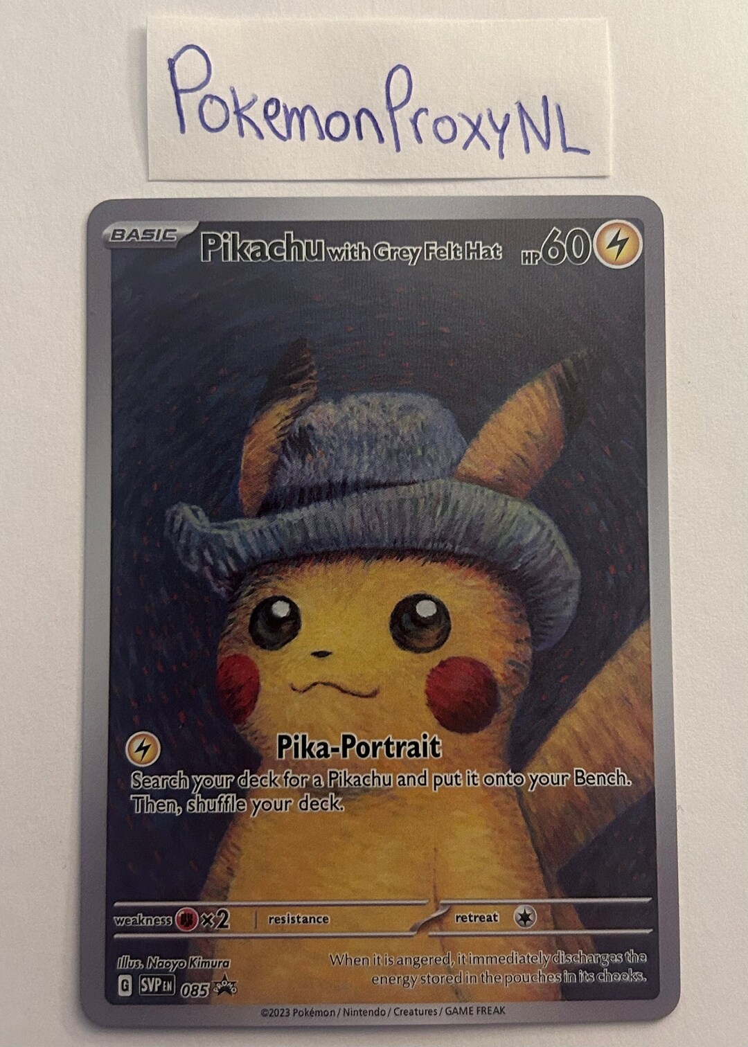 Pikachu with Grey Felt Hat / Scarlet & Violet Promos / SVP085 / 2023 ...